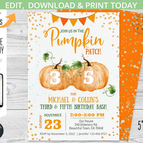 Pumpkin Patch Party - Etsy