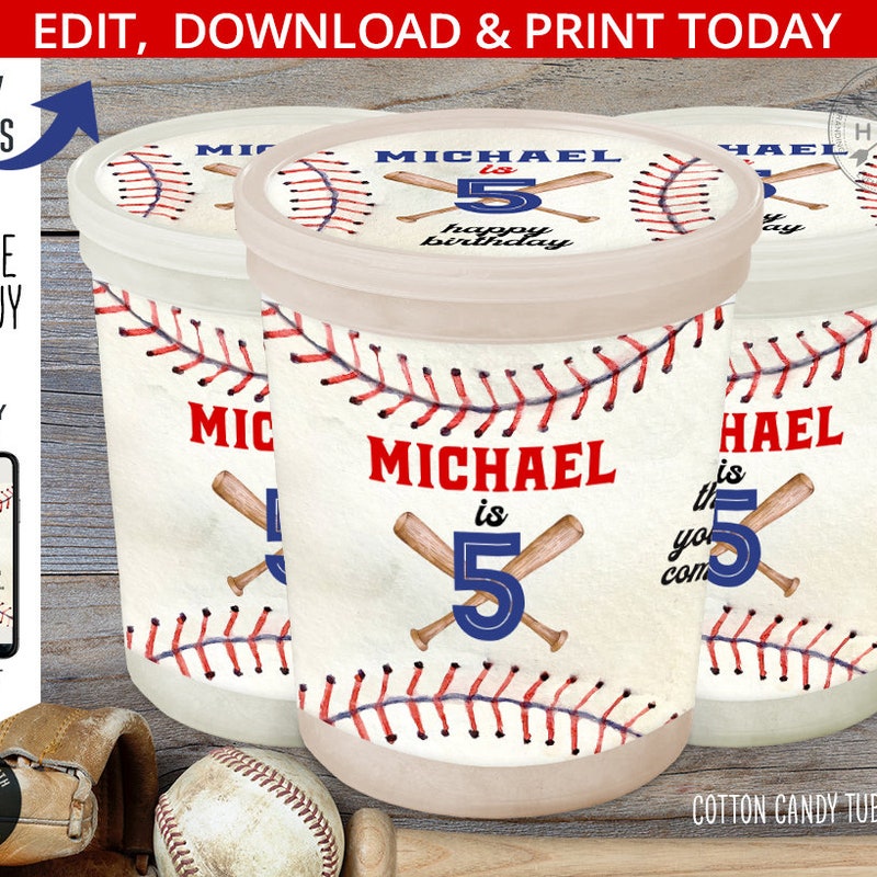 Cotton Candy Baseball Party - Etsy