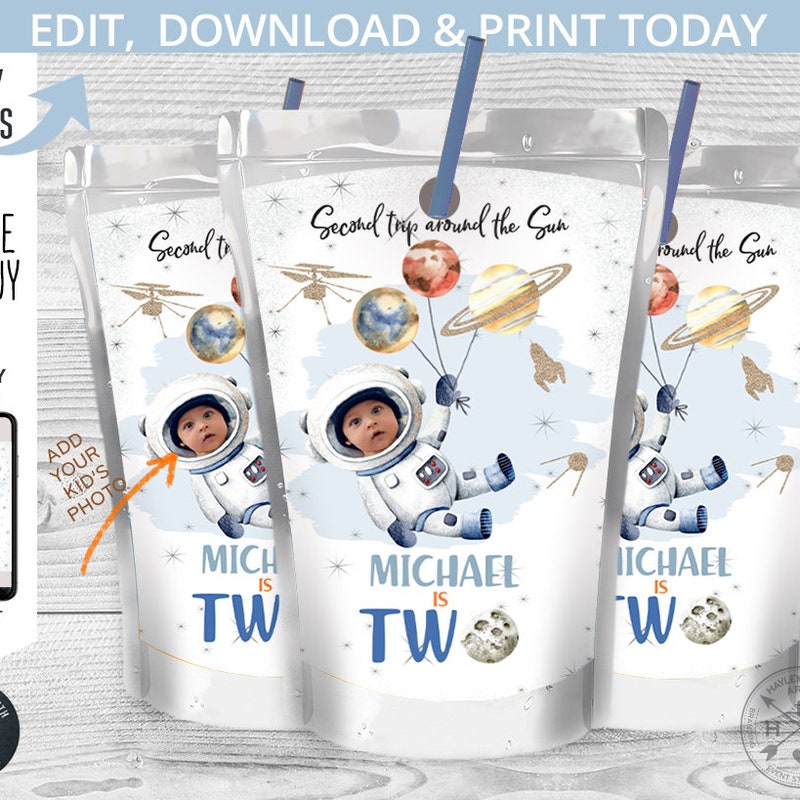 Outer Space Labels - Etsy