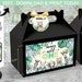EDITABLE Jungle Gable Gift Box Labels. Handle Favor Takeway Box Tags ...