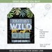 EDITABLE Jungle Favor Wild One Tags Gold Animals Safari - Etsy