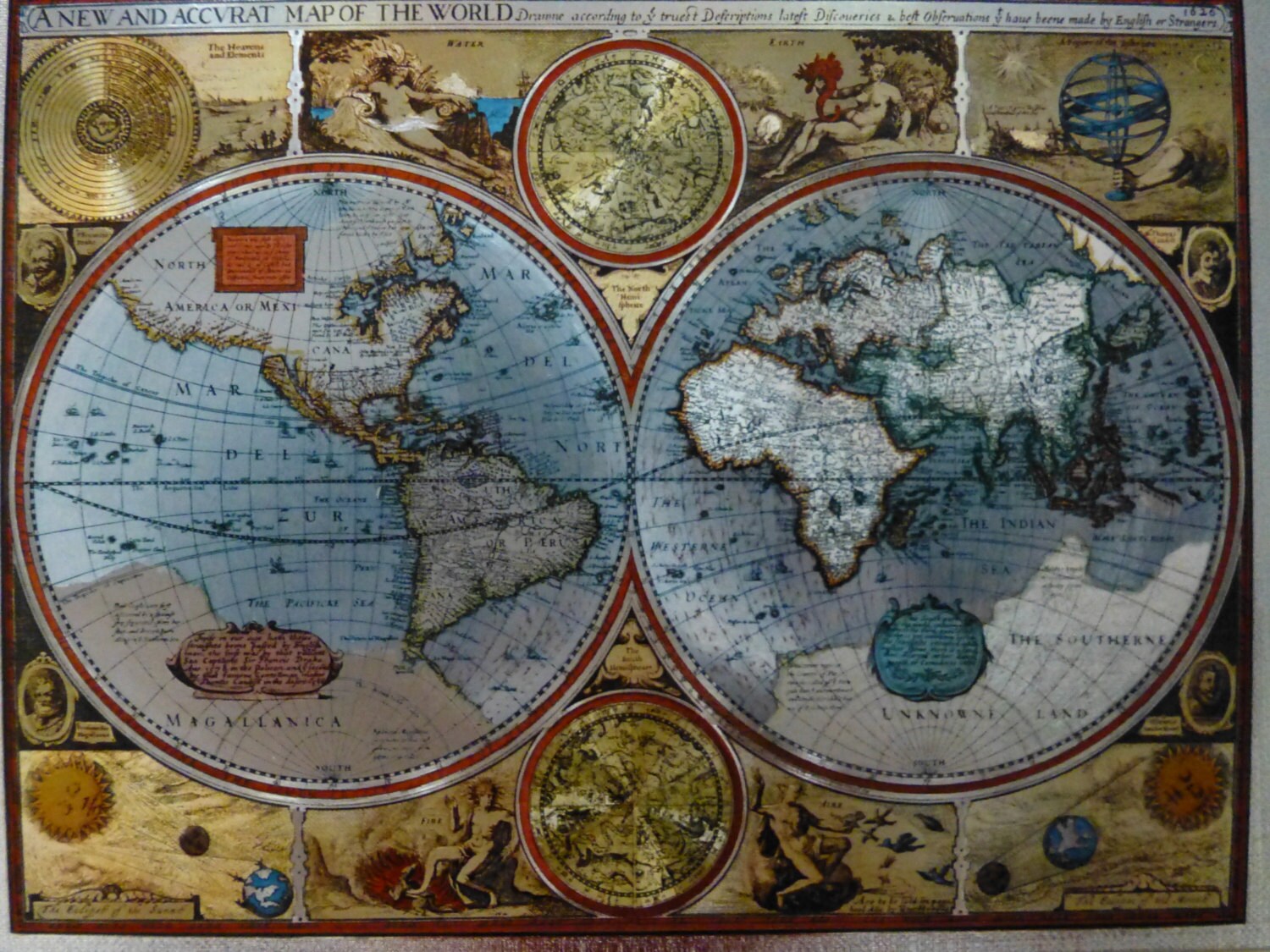 Metal Etched Art Map english - Etsy