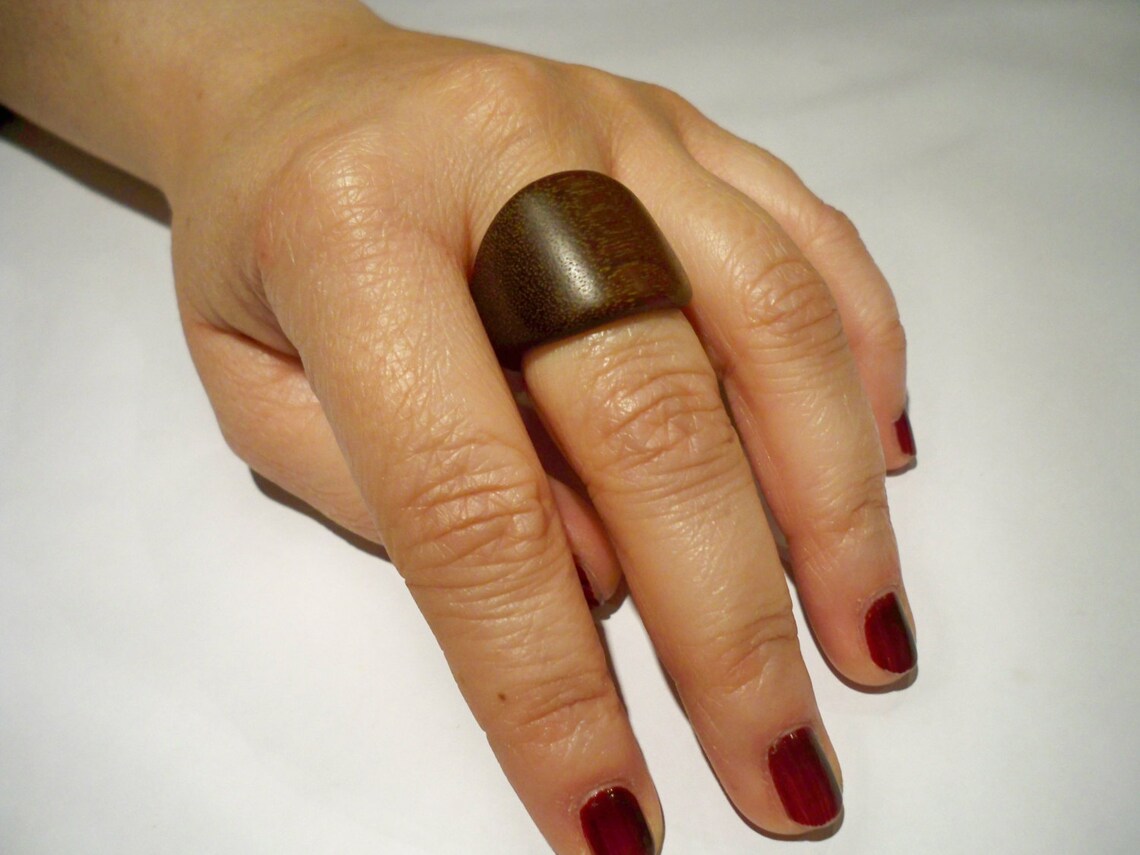 Wooden Ring Teak Wood Made to Order for Women Wooden | Etsy