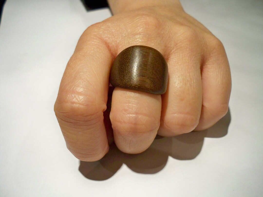 Wooden Ring, Teak Wood, Made to Order, for Women, Wooden Jewelry, Gift ...