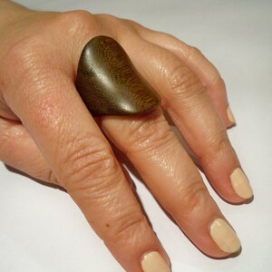 Wooden Ring, Teak Wood, Statement Ring, for Women, Jewelry, Wooden ...