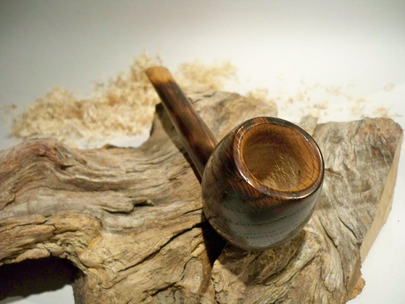 Wooden pipe Made to order oak wood Devil Anse smoking | Etsy