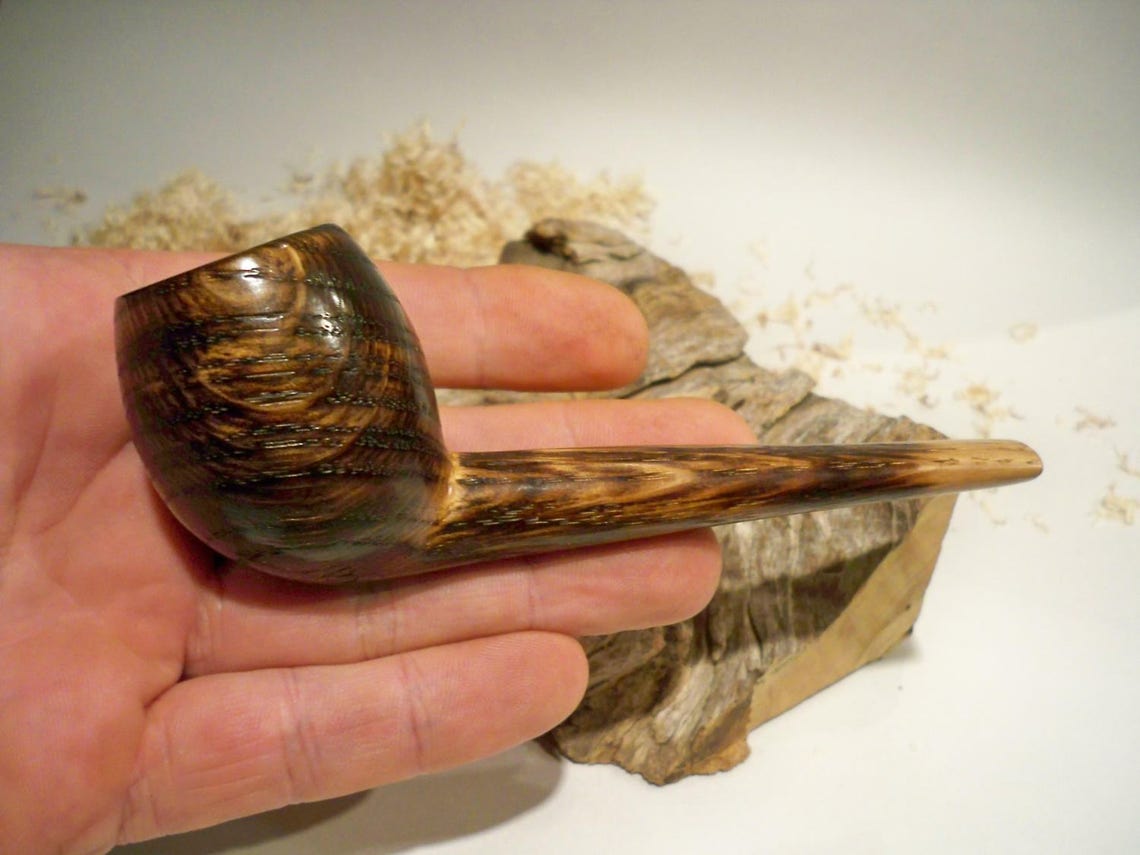 Wooden Pipe Made to Order Oak Wood Devil Anse Smoking - Etsy