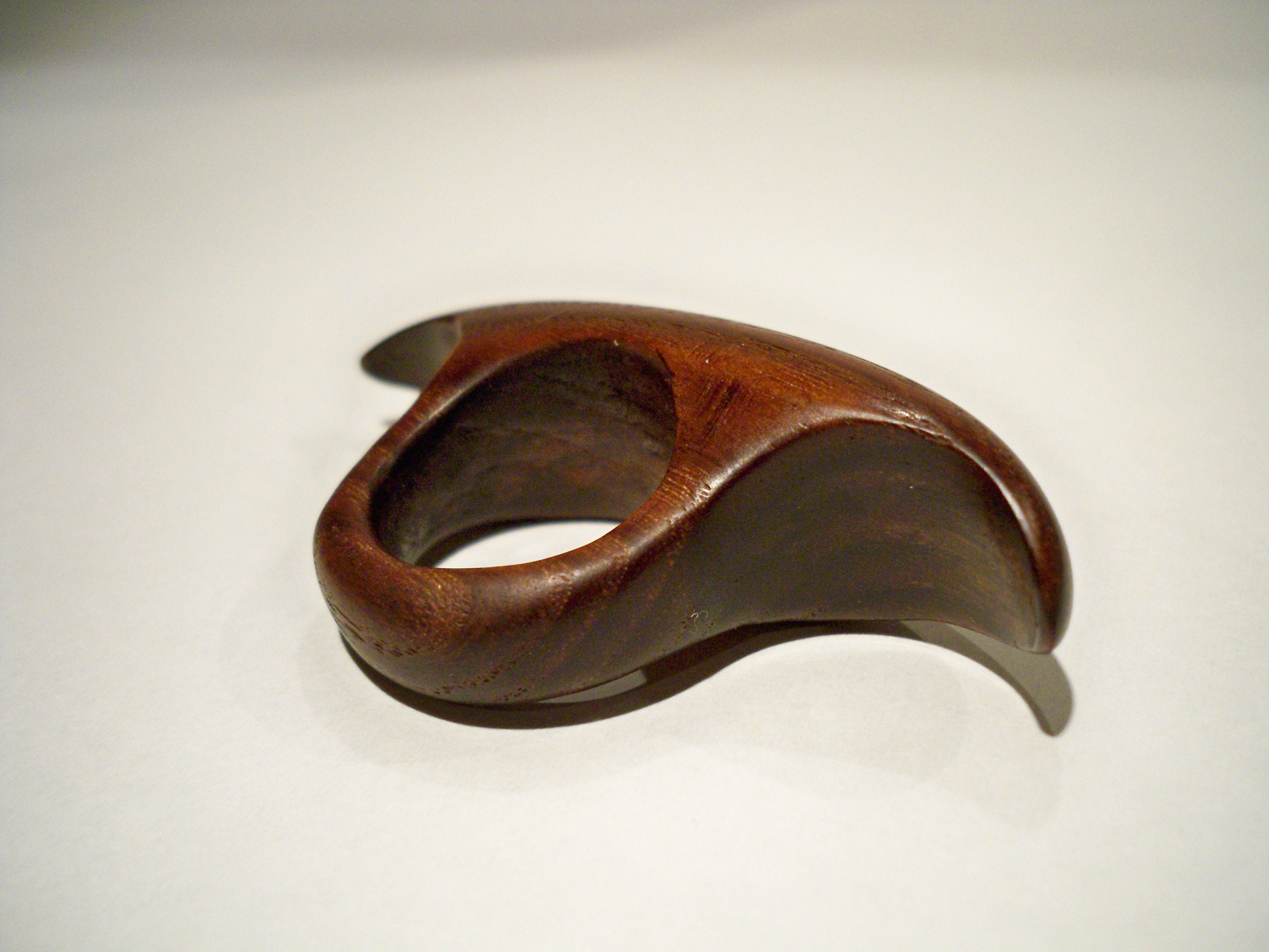 Wooden ring ash wood statement ring for women gift for | Etsy