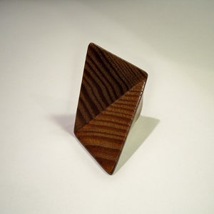 Wooden Ring, Walnut/ash Wood, Made to Order, Statement Ring, for Women ...