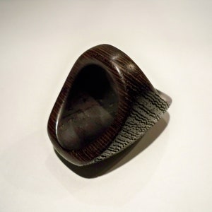 Wooden Ring, Wenge Wood, Made to Order, Big Ring, Statement Ring, for ...