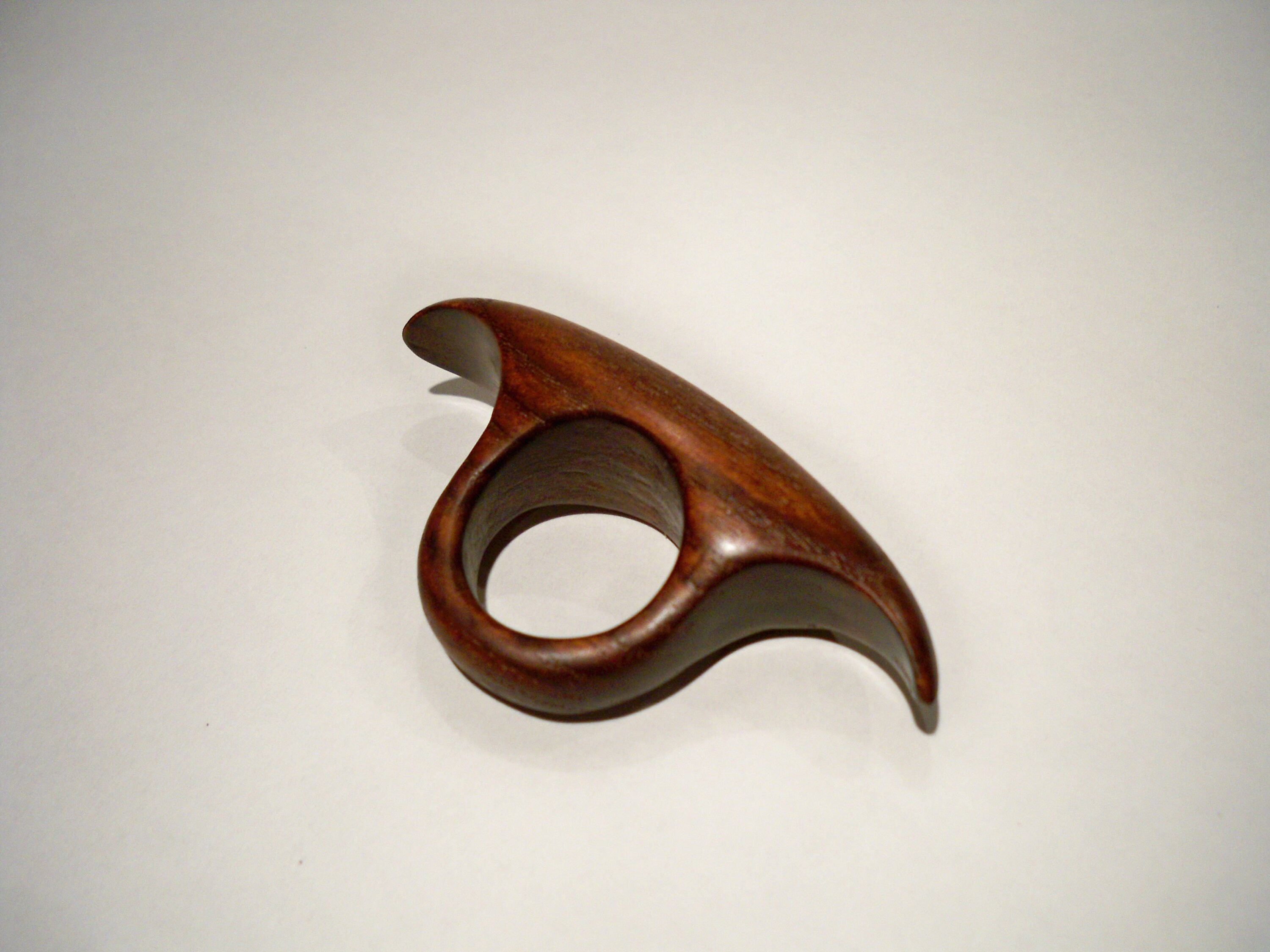 Wooden ring ash wood statement ring for women gift for | Etsy