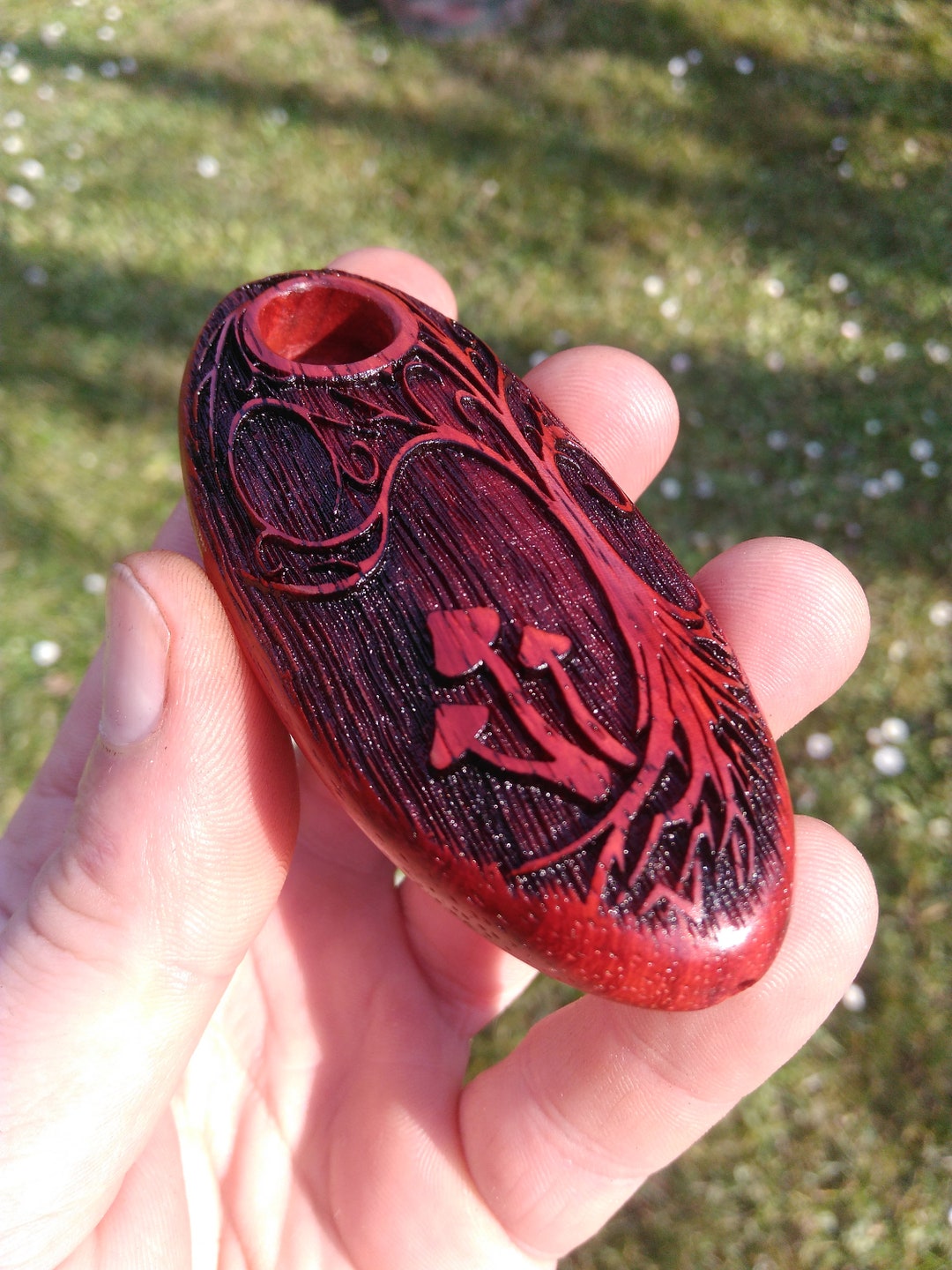 MINI Wood Pipe, Padouk Wood, Made to Order, Pocket Pipe, Tree of Life ...
