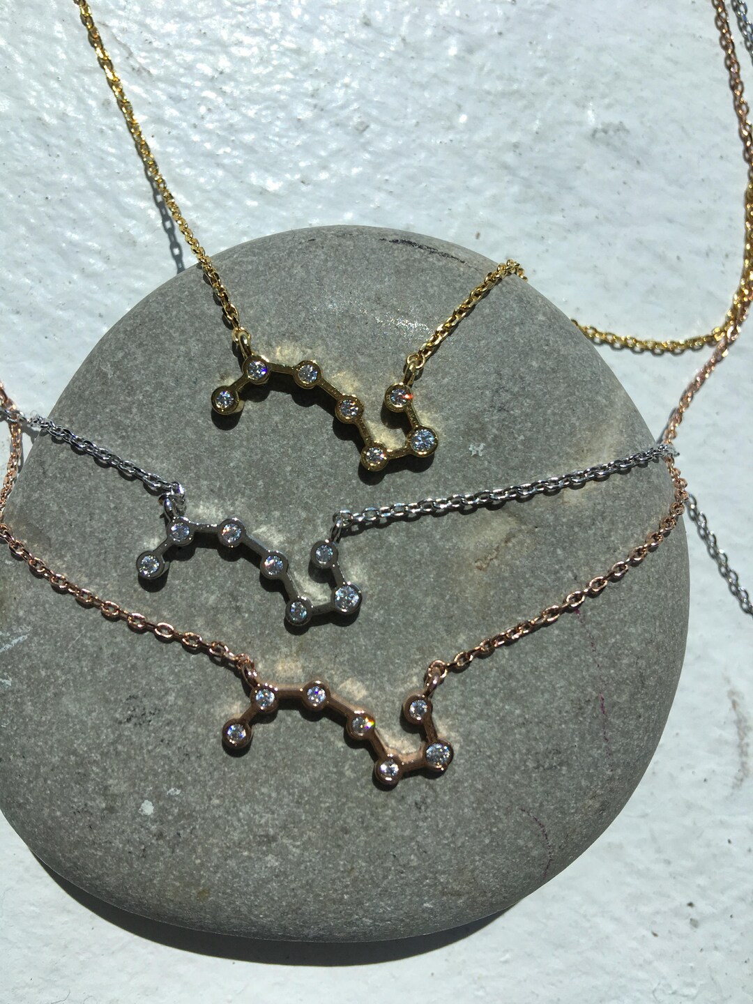 The Big Dipper Constellation Star Necklace, Starry Night, Star Necklace ...