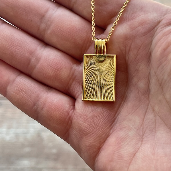 Rectangle Pendant - Etsy