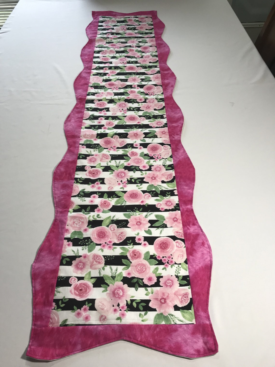 Pink Table Runner Pink Runner Pink Rose Runner Rose Table - Etsy