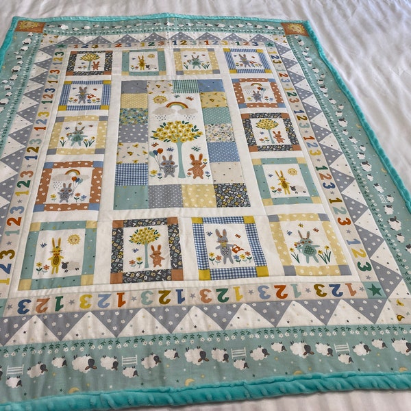 Bunny Baby Quilt - Etsy