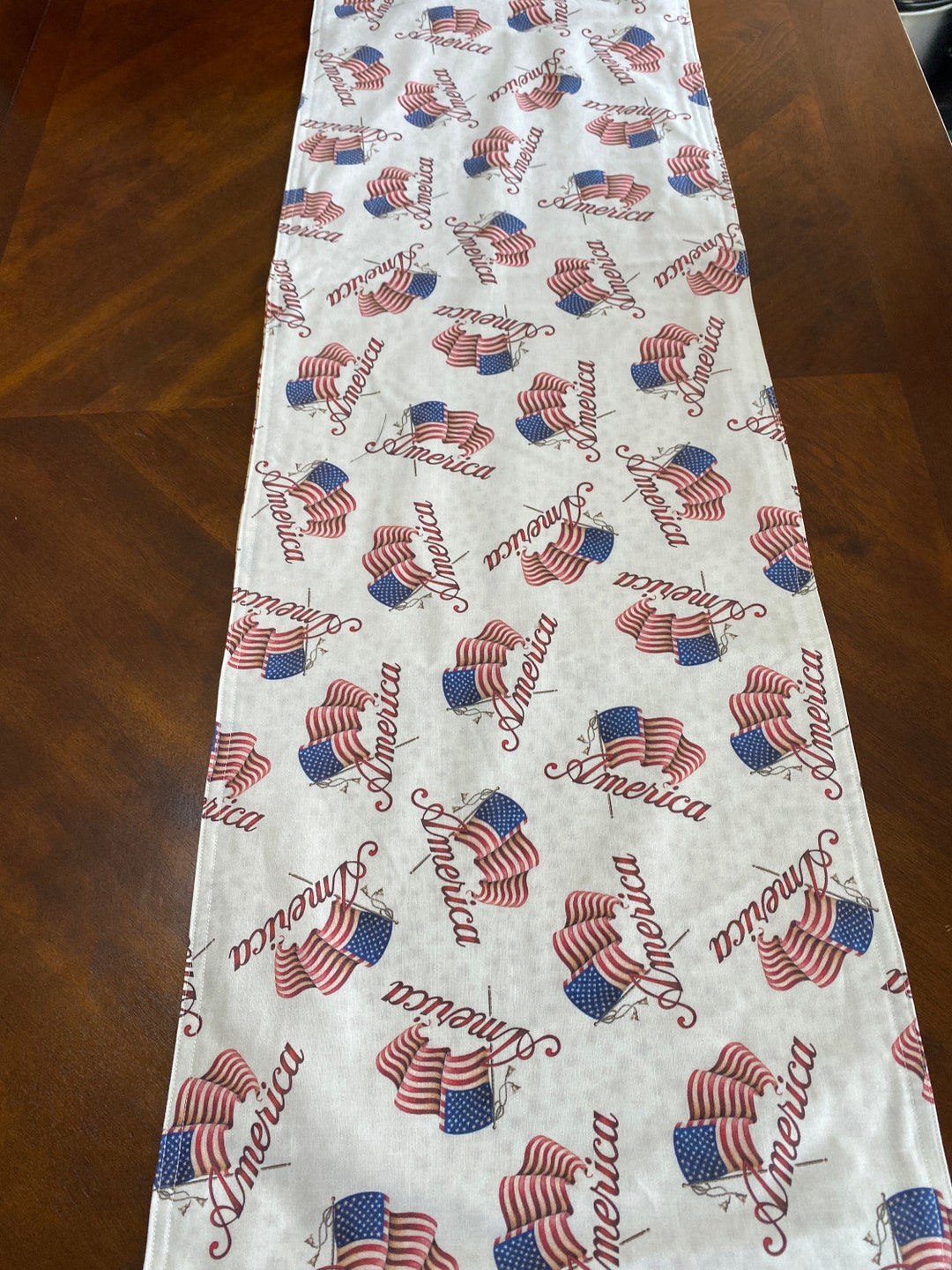 Patriotic Table Runner, Americana Decor, Patriotic Table Linens ...