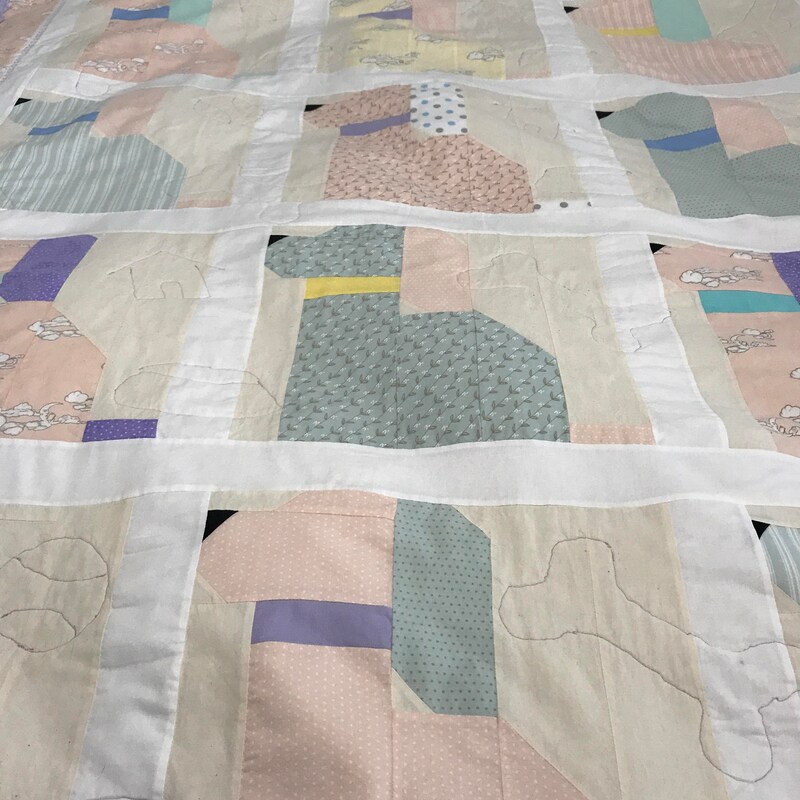 Neutral Quilt - Etsy