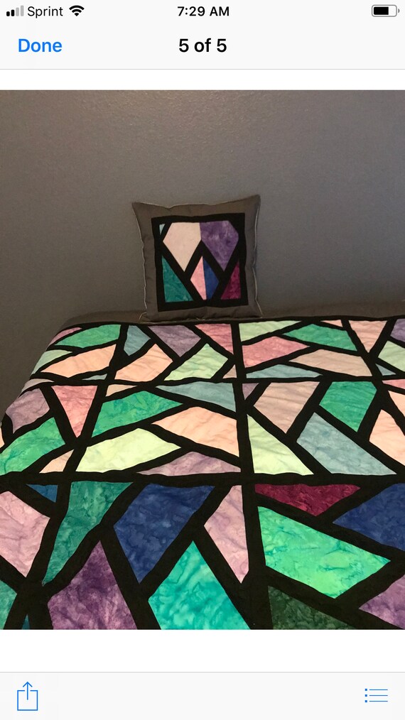 Quilted Throw Blanket Quilted Blanket Quilted Lap Throw | Etsy