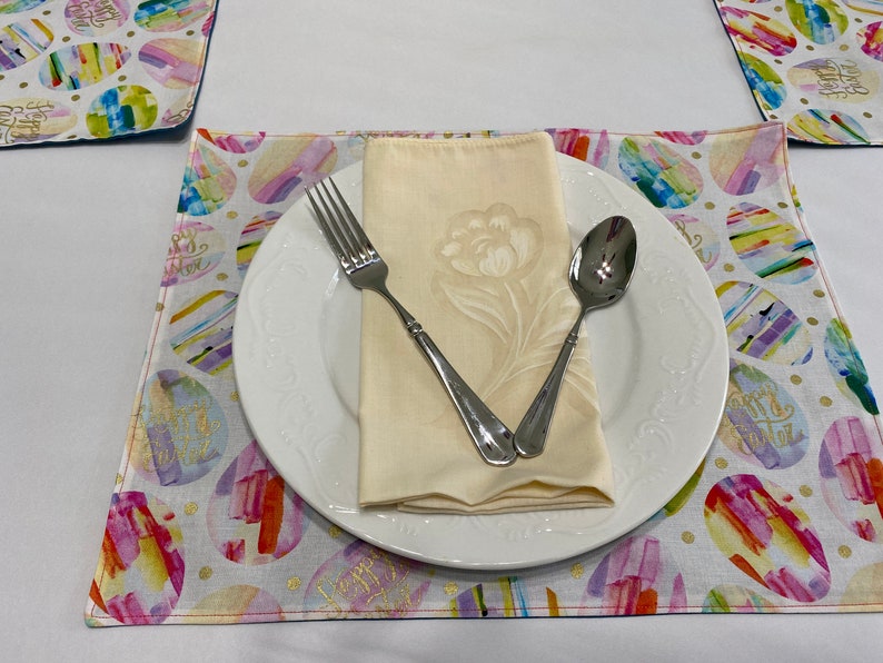 Easter Table Linens, Easter Table Decor, Easter Linens, Table Mats ...