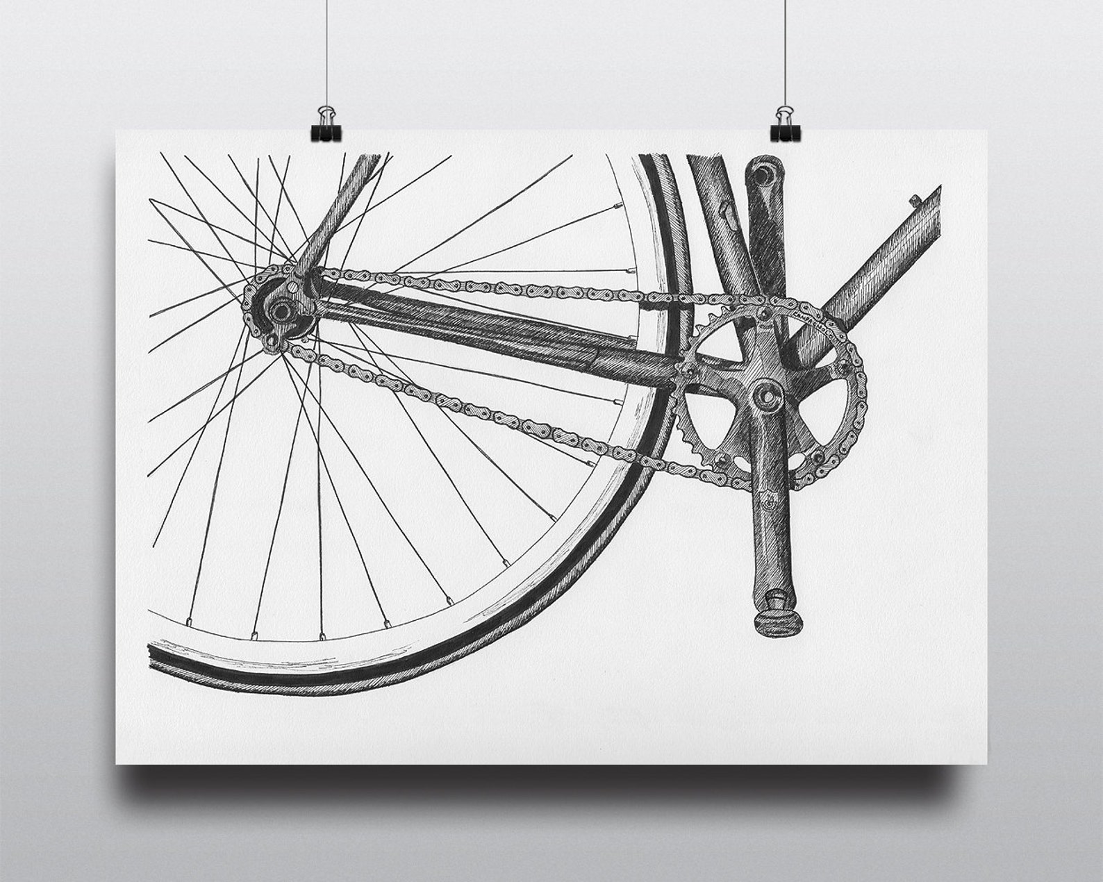 Bicycle Art Print Bike Art Print Vintage Bicycle Art : - Etsy