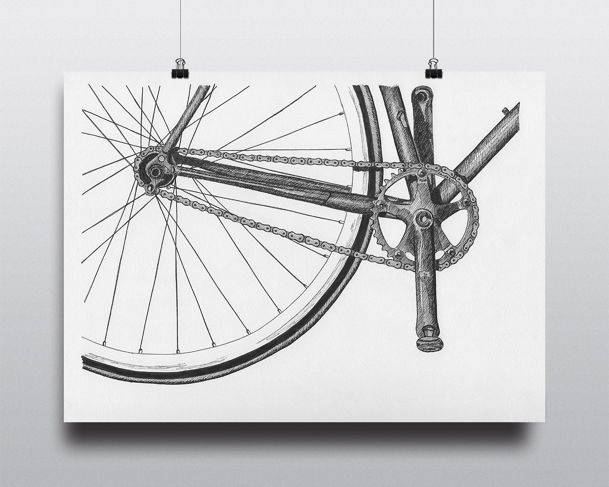 Bicycle Art Print Bike Art Print Vintage Bicycle Art : - Etsy