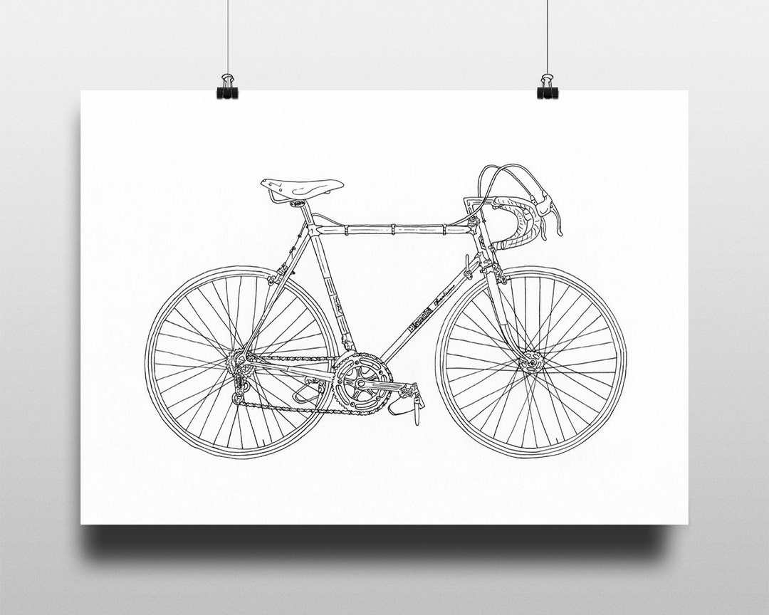 Bicycle Art Print, Bike Art Print, Vintage Art : Specialissima Print - Etsy
