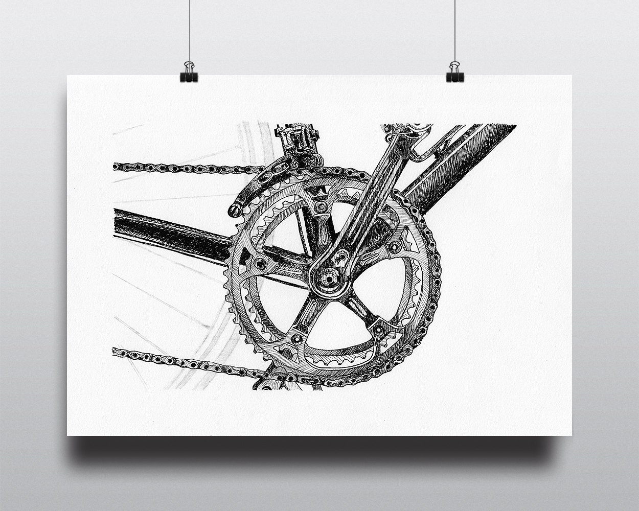 Bicycle Art Print, Bike Art Print, Vintage Bicycle Art : Vintage ...