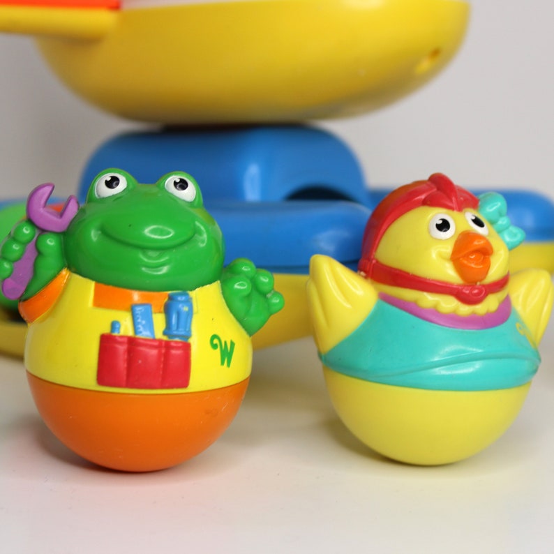 Vintage 1987 Playskool Weebles Helicopter Sea Plane and 2003 Tricycle ...