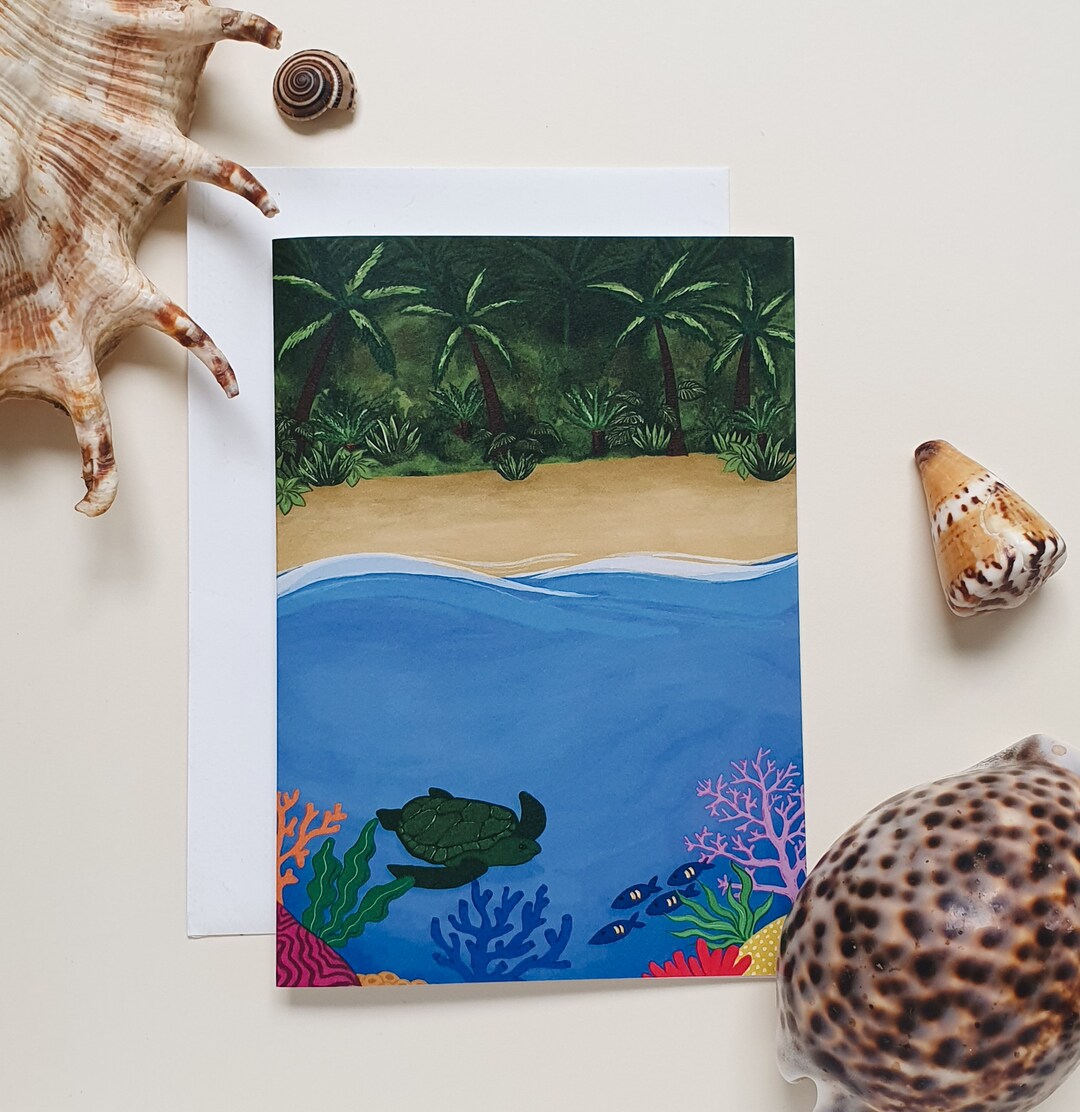 Where the Rainforest Meets the Reef Greeting Card - Etsy