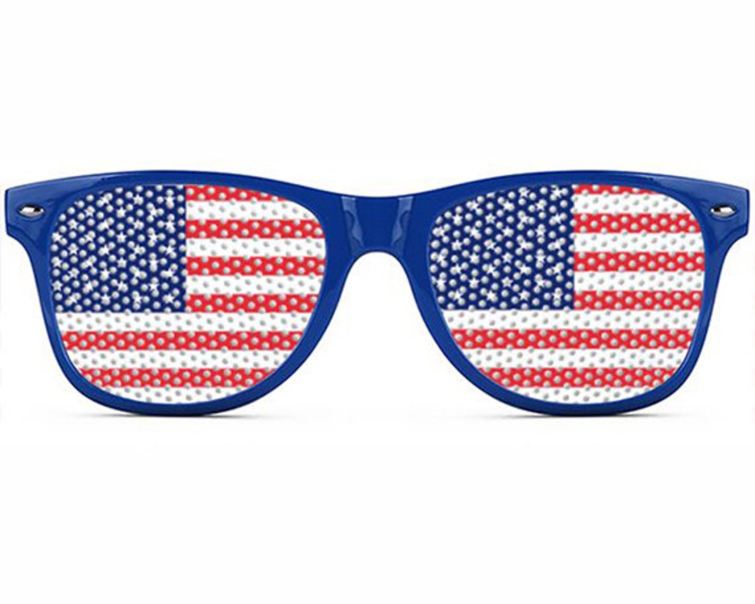 USA Flag Novelty Sunglasses - Etsy