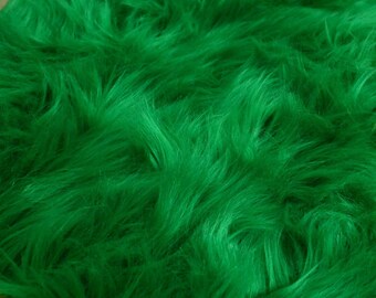 Green Fur Fabric - Etsy