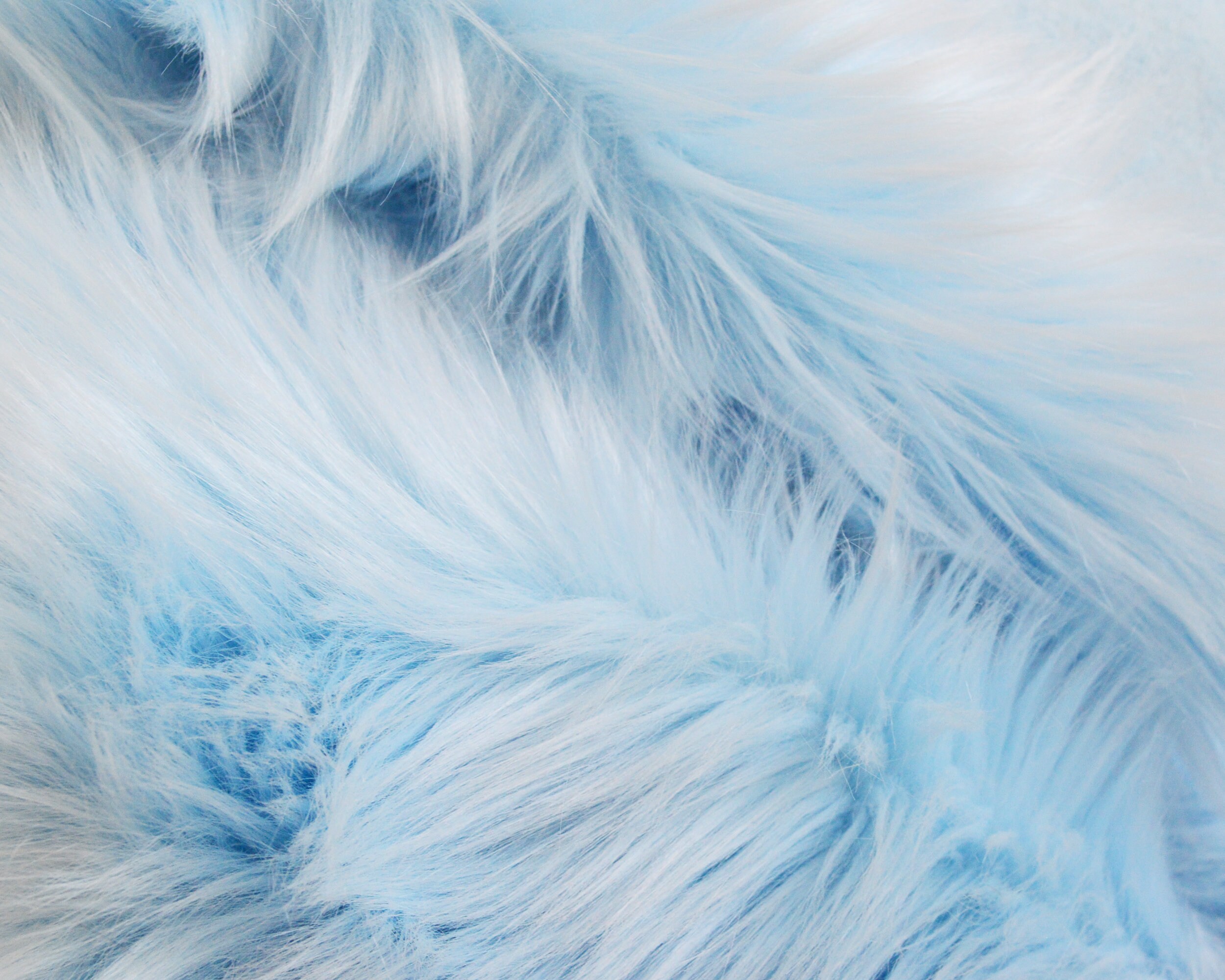 Baby Blue Faux Fur Fabric Craft Squares Baby Blue Fur Fabric | Etsy