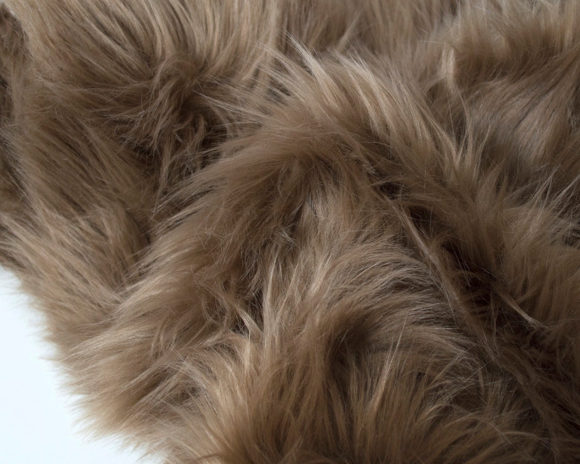 Light Brown Faux Fur Fabric Craft Squares Light Brown Fur | Etsy