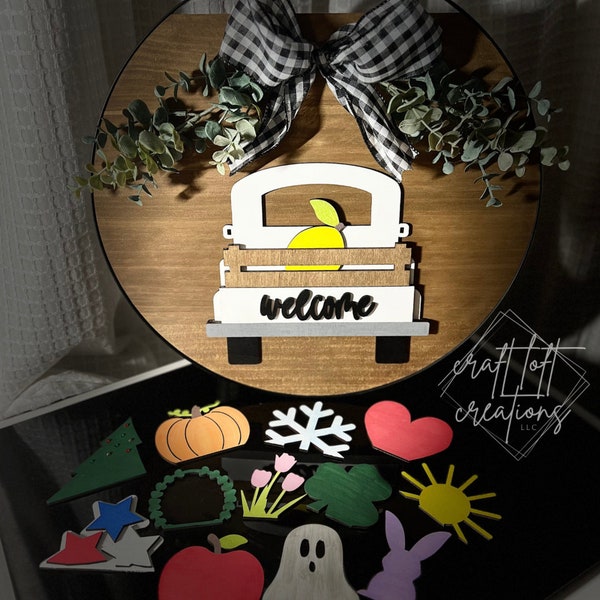 Welcome Sign Interchangeable Pieces - Etsy