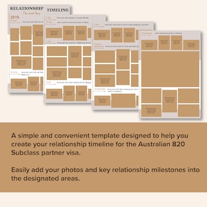 Partner Visa Australia Template - Relationship Timeline (power Point ...