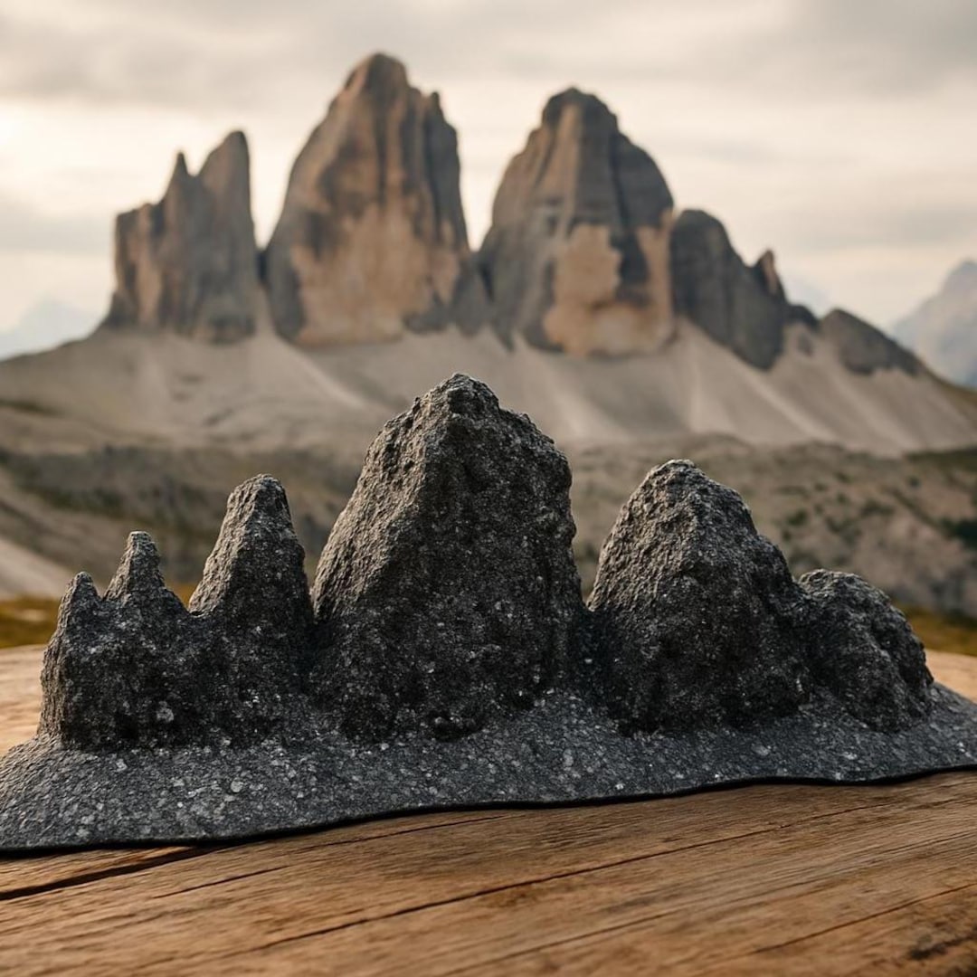 Three Peaks of the Dolomites – 3D Model in Stone-look PLA – South Tyrol ...