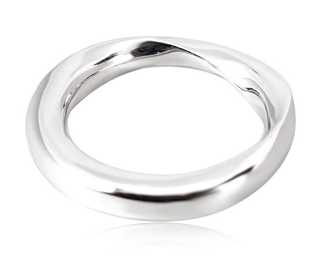 Silver Mobius Ring, Sterling Silver 925 Mobius Ring, Infinity Ring ...
