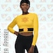 Women's Powerline Inspired Recycled Long-sleeve Crop Top - Etsy