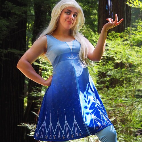 Elsa Elements Frozen 2 Inspired High Waisted Skirt Etsy
