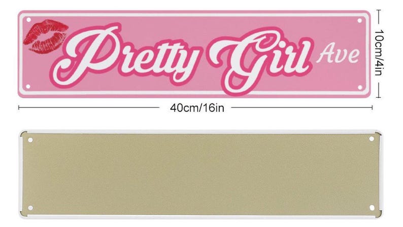Pretty Girl Avenue Metal Street Sign 16"x4" - Etsy