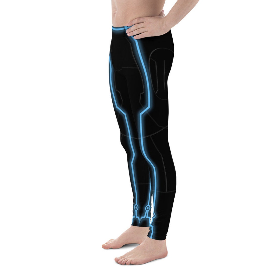 Men's Tron Inspired Leggings - Etsy