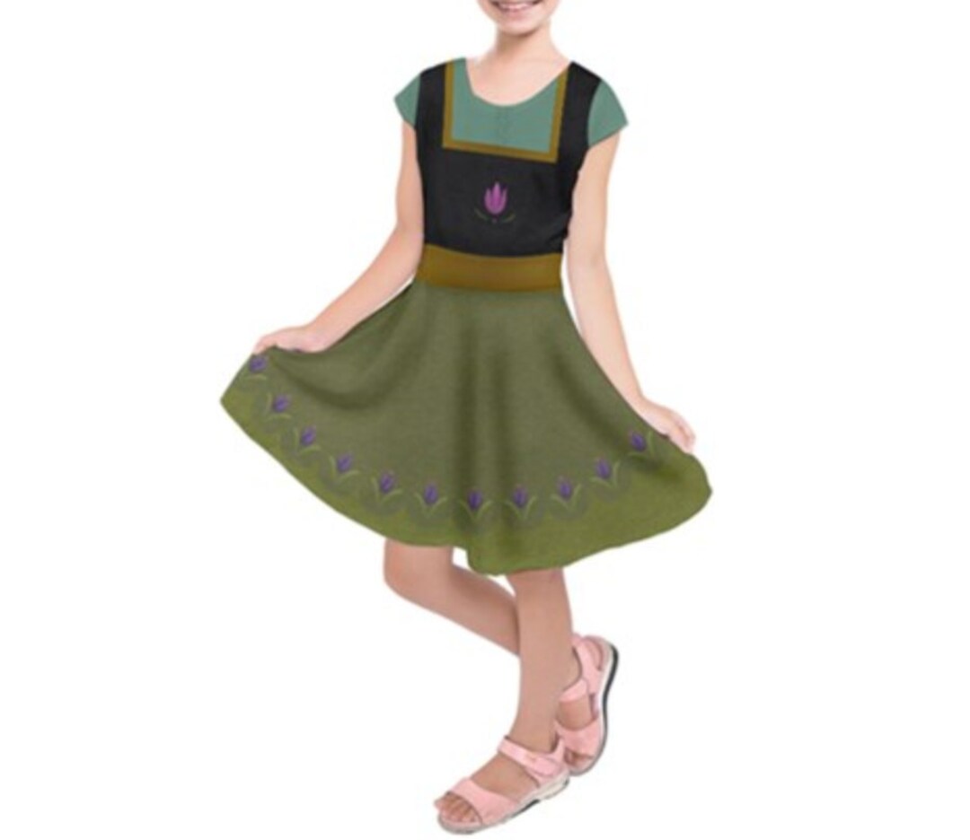 Kid's Young Anna Inspired Short Sleeve Dress - Etsy