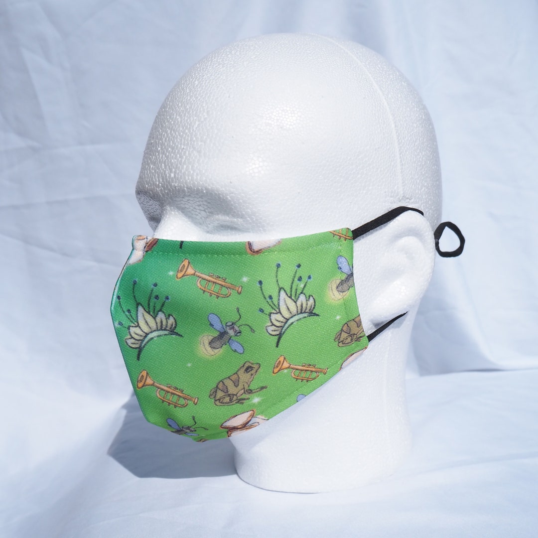 Ready-to-ship Tiana Inspired Fitted Face Mask With Filter Pocket - Etsy