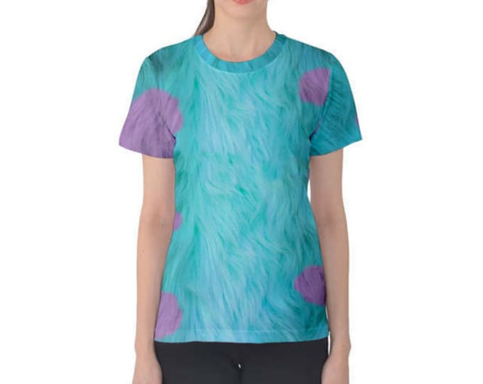 Sulley Monsters Inc 3D Shirt, Big Green and Purple Monster Costume ...