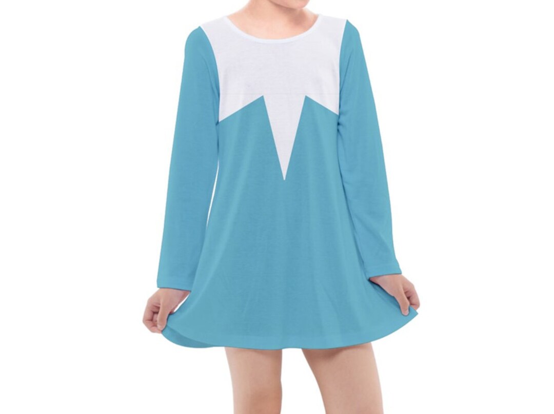 Kid's Frozone Inspired Long Sleeve Dress - Etsy
