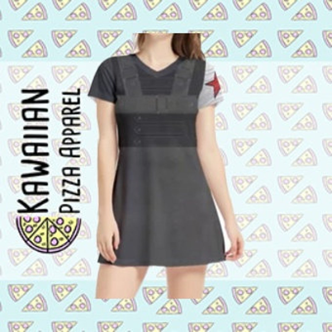Bucky Inspired Short Sleeve V-neck Dress - Etsy