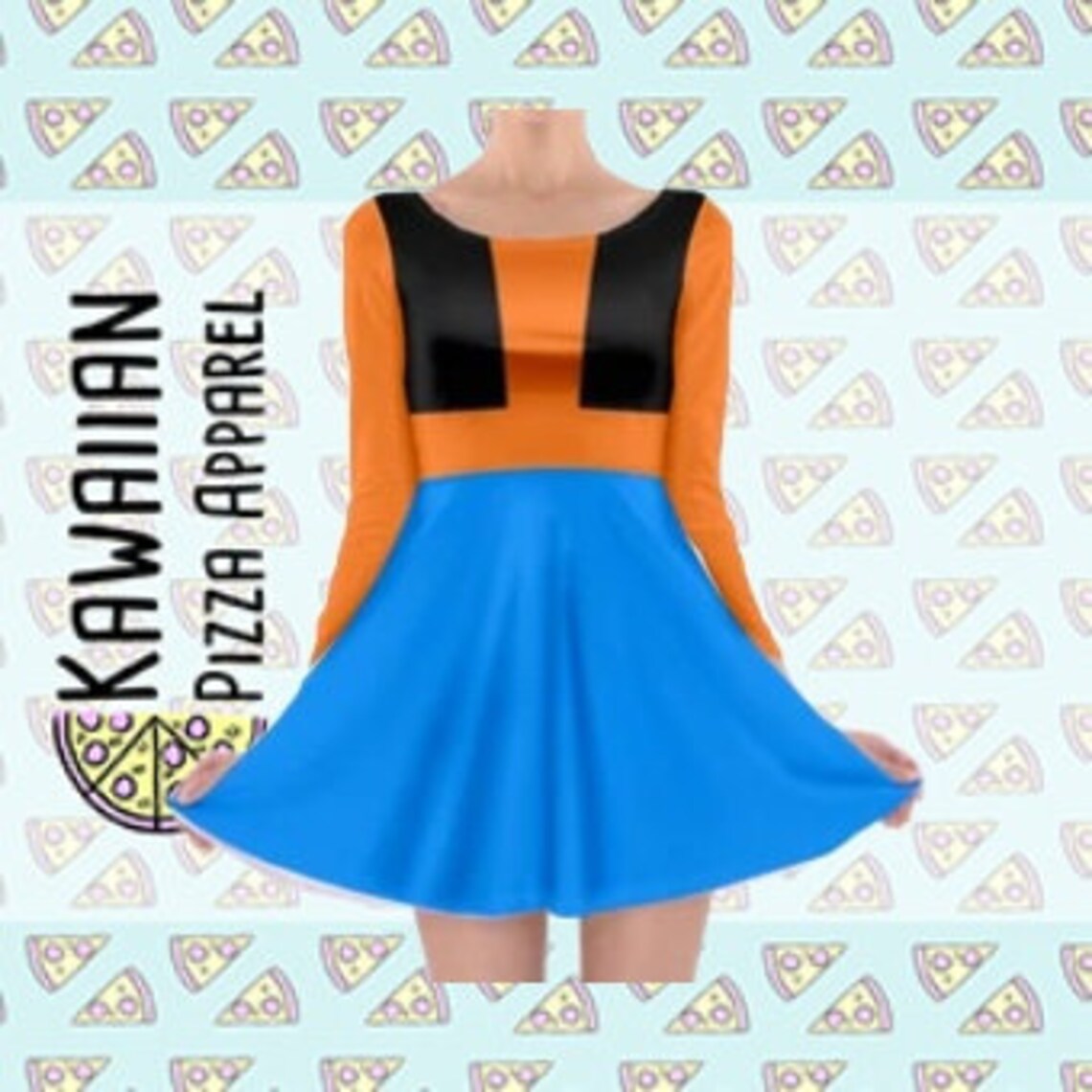 Goofy Inspired Long Sleeve Skater Dress - Etsy