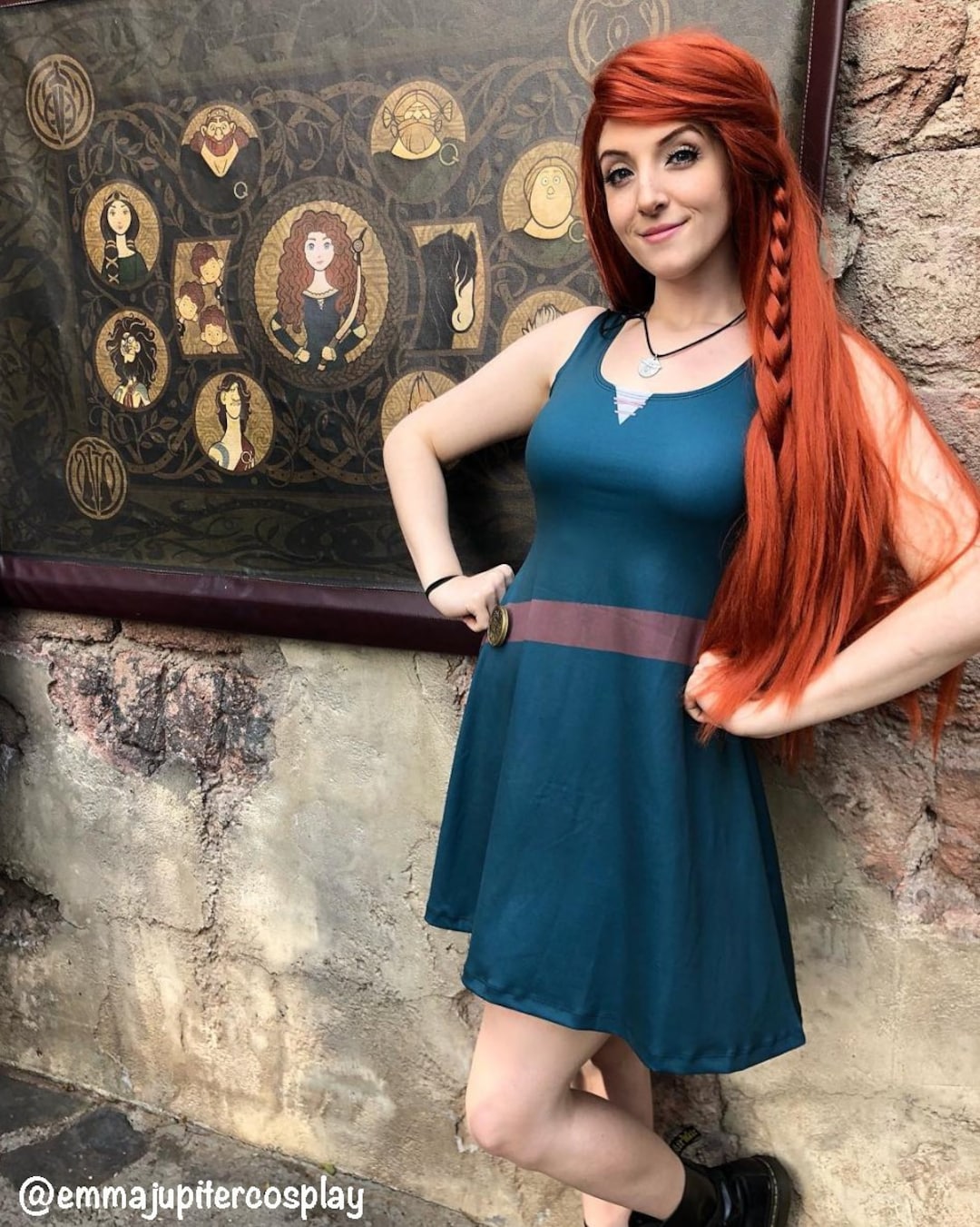 Merida Inspired Sleeveless Dress - Etsy