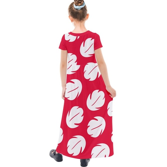 Lilo Dress Leaf Pattern